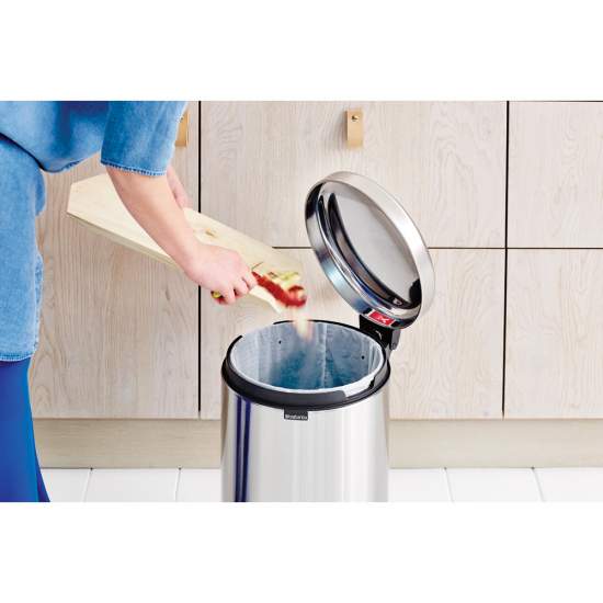 Brabantia Newicon Fpp 20 lt Matt Steel Pedal Trash Bin