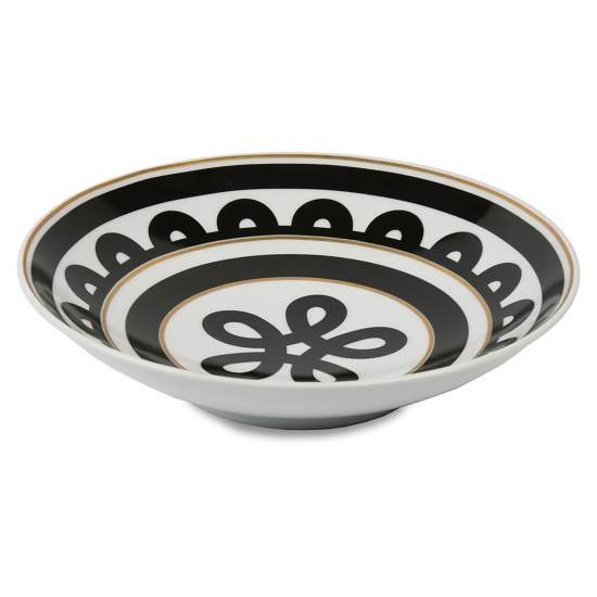 Baci Milano Optical Porcelain Soup Bowl 21 cm