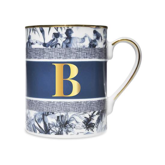 Baci Milano Alphabet Letter B Mug