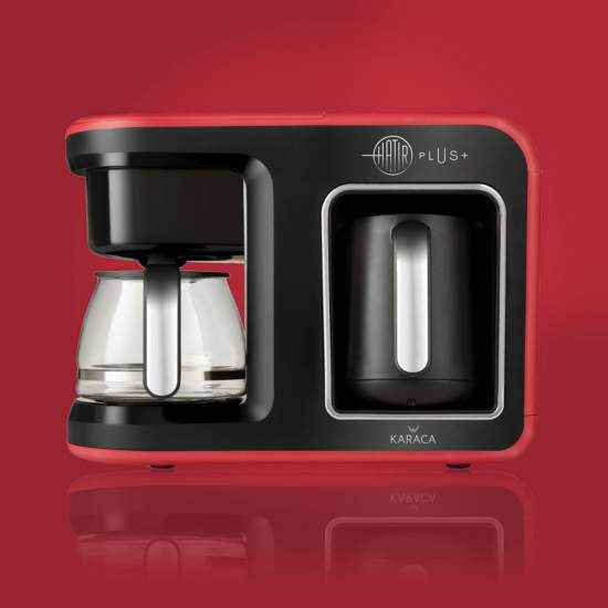 Karaca Hatır Plus 2 in 1 Coffee Machine Red