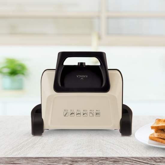 Karaca Future Plus Bio Diamond Antibacterial Cream Grill and Toaster