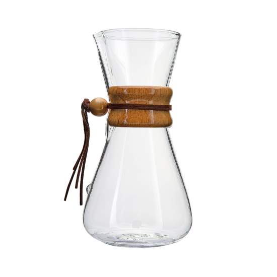 Jumbo Glory Glass Coffee Brewing With Wooden Apparatus 850 Ml