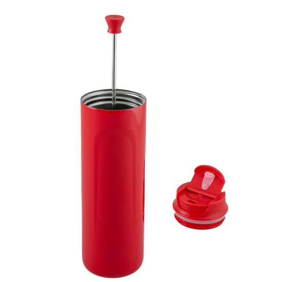 Jumbo Glory 8 Steel Frenchpress Thermos Red 450 ml