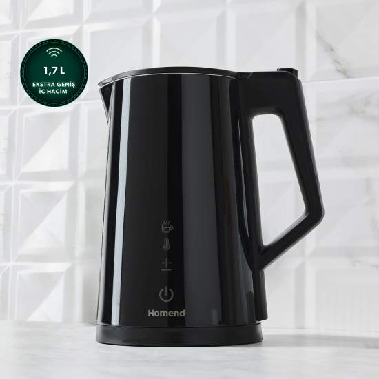 Homend Smart Heathrow 1616H Touch, Double Wall, Stainless Steel, Quiet Cool Touch, XL Kettle Wi-Fi control