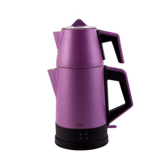 Emsan Bella Gusto Waterless Operation Safety Electric Tea Maker Violet