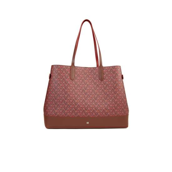 Monogram Tile Brown Womens Bag