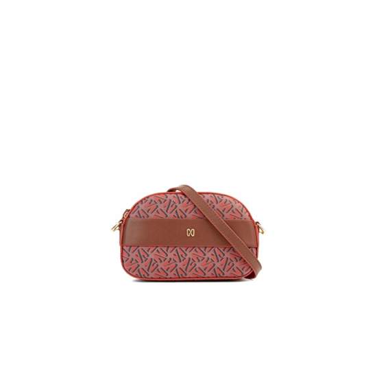 Monogram Brown Tile Womens Shoulder Bag