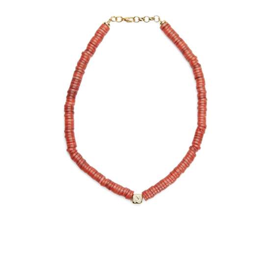 Red Beaded Women's Necklace