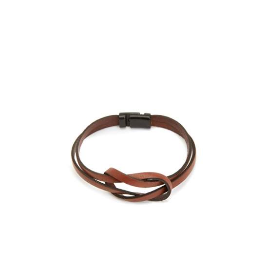 Brown Mens Leather Bracelet