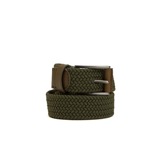 Khaki Mens Leather Belt