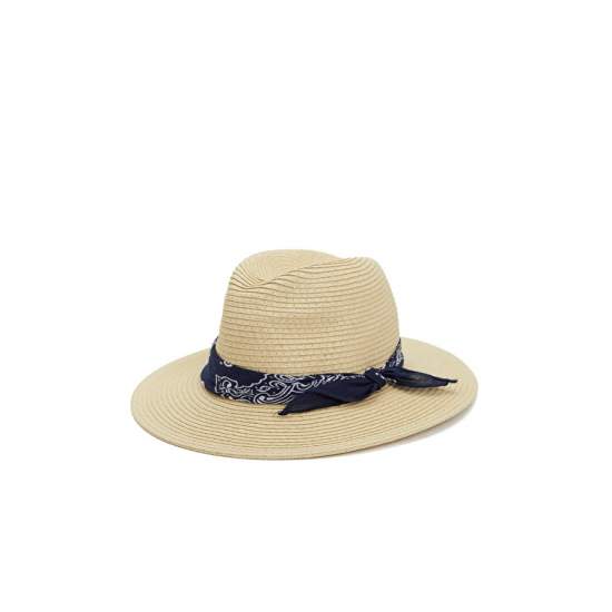 Ecru Mens Straw Hat