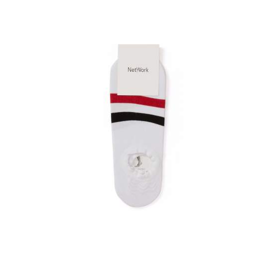 White Red Indigo Mens Socks