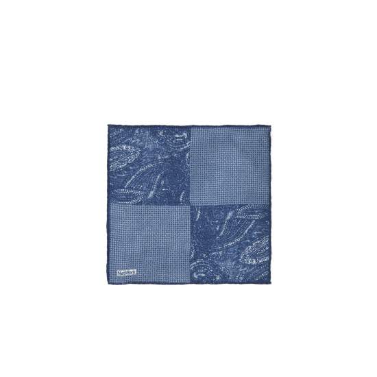 Blue Wool Tissue Bag