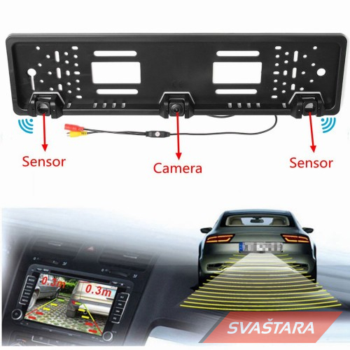 Parking senzori+kamera u ramu tablice