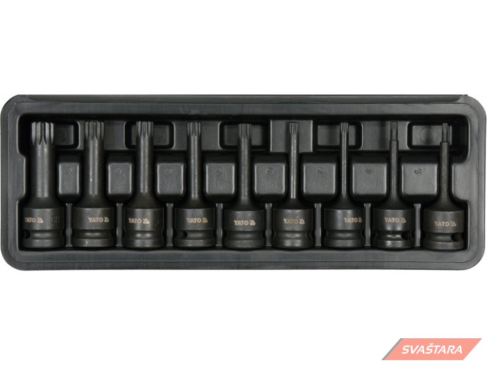 Set SPLINE udarnih ključeva M4-M16 9 kom