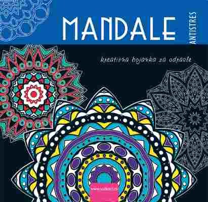 Mandale - kreativna bojanka za odrasle - plava