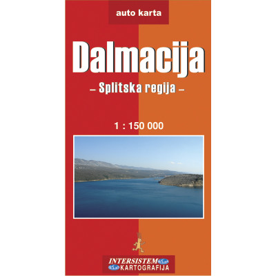 Auto karta Dalmacija - Splitska regija