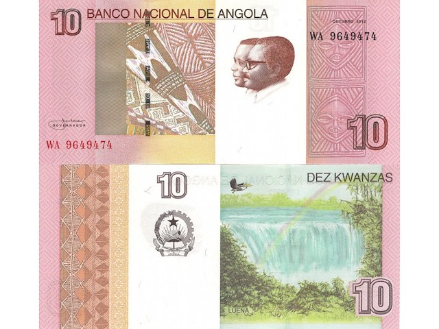 ANGOLA 10 Kwanzas 2017 UNC, P-150