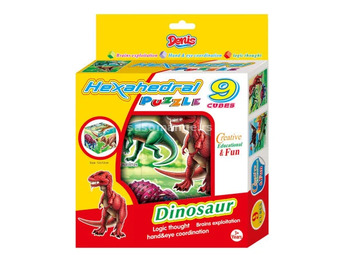 Kocke 9 kom oslikane motivima dinosaurusa