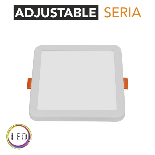 M8UK-ADJ 8W 6500K beli ugradni kvadratni sa podesivim oprugama LED panel Mitea Lighting