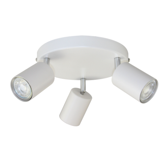 AD-OP-6246WGU10 bela spot lampa 3xGU10 max.50W RINO ADVITI