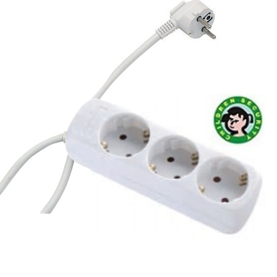 ME-PK3-2M DZ 16A 250V 3680W 3x1.5mm2 prenosna nerastavna trostruka priključnica (produžni kabl) Mitea Electric