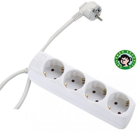 ME-PK4-1.5M DZ 16A 250V 3680W 3x1.5mm2 prenosna nerastavna četvorostruka priključnica (produžni kabl) Mitea Electric