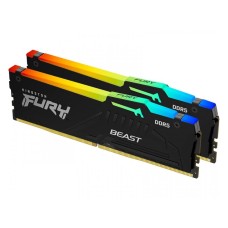 KINGSTON DIMM DDR5 64GB (2x32GB kit) 5200MT/s KF552C40BBAK2-64 Fury Beast RGB