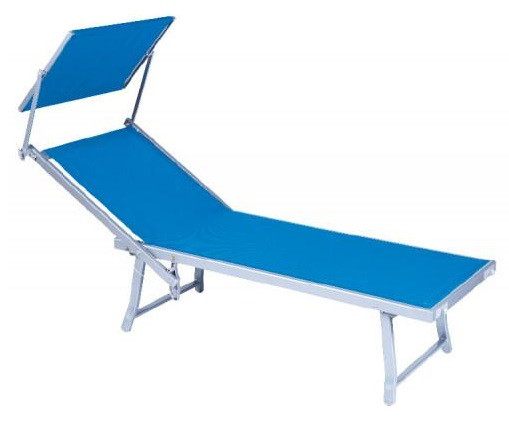 Aluminijumska ležaljka za plažu – teget plava BALI