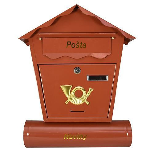 Poštansko sanduče braon 45x37x10cm STREND PRO