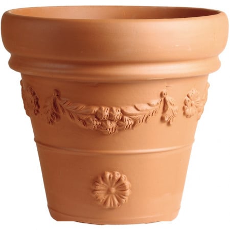 Saksije 39cm classica festonato terracotta DEGREA