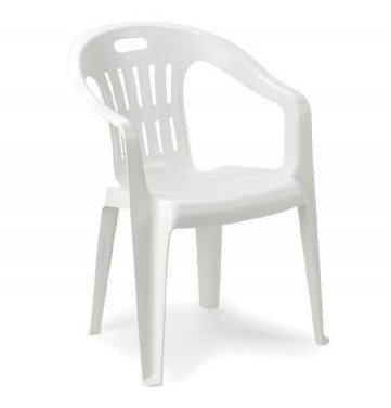 Baštenska stolica plastična bela PIONA