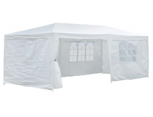 Baštenska tenda 3x6m sa bočnim – bela STRANAMA