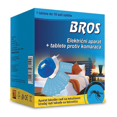Električni aparat sa tabletama protiv komaraca BROS