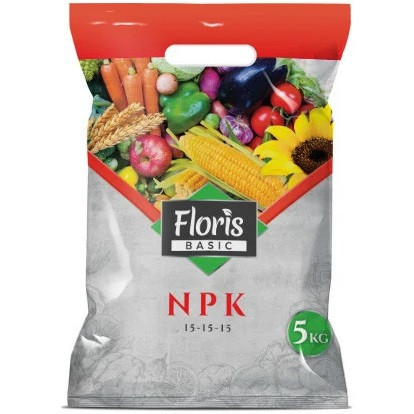 Đubrivo NPK 5kg 15-15-15 FLORIS