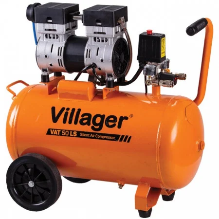 Kompresor bešumni 8bara, 50L - 750W VAT 50 LS VILLAGER