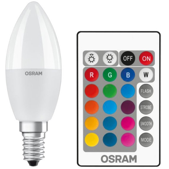 RGB LED sijalica sveća sa daljinskim upravljačem OSRAM