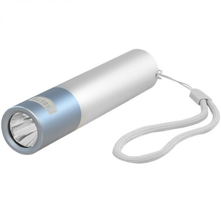 Baterijska LED punjiva lampa i power bank - roza PROSTO