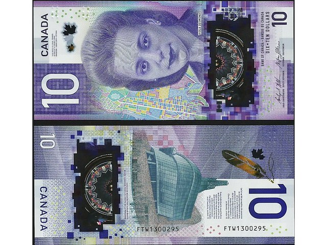 Canada 10 Dollars 2018. UNC Polymer.