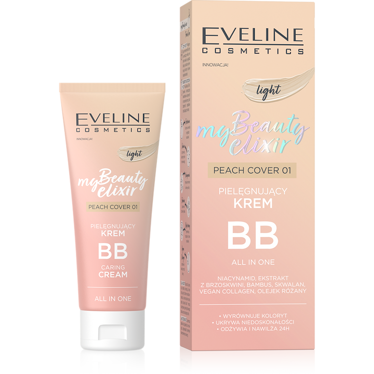 EVELINE - MY BEAUTY ELIXIR 30ml - BB LIGHT PEACH COVER 01