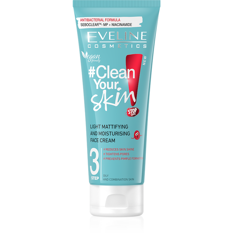 EVELINE - CLEAN YOUR SKIN KREMA ZA LICE 75ML