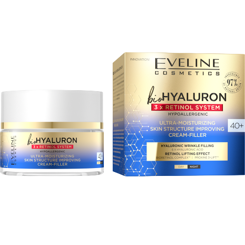 EVELINE - BIO HYALURON 3XRETINOL SYSTEM ULTRA-MOISTURIZING CREAM 40+ 50ml