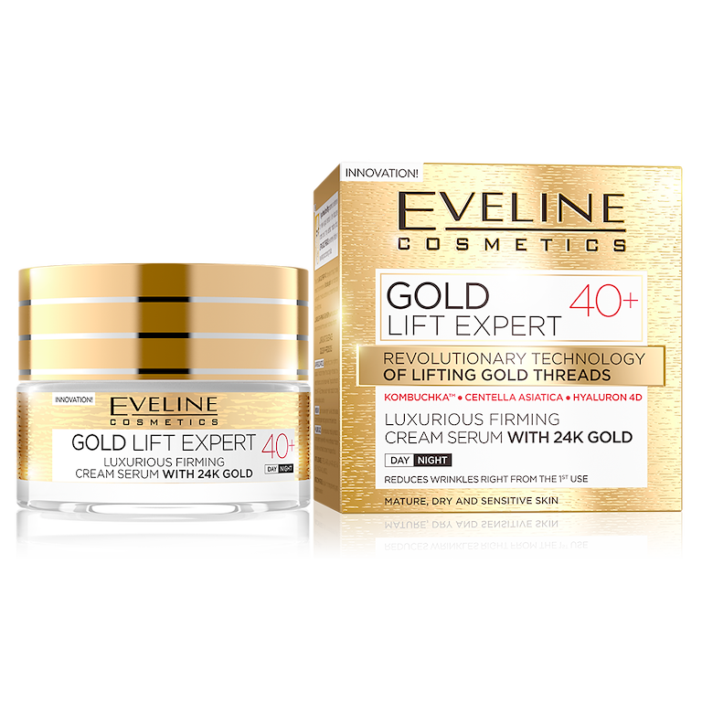 EVELINE - GOLD LIFT EXPERT LUKSUZNA KREMA ZA UČVRIŠĆIVANJE KOŽE 40+ 50ML