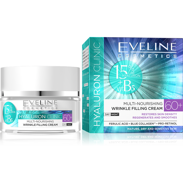 EVELINE - HYALURON CLINIC KREMA ZA LICE 60+ 50ML