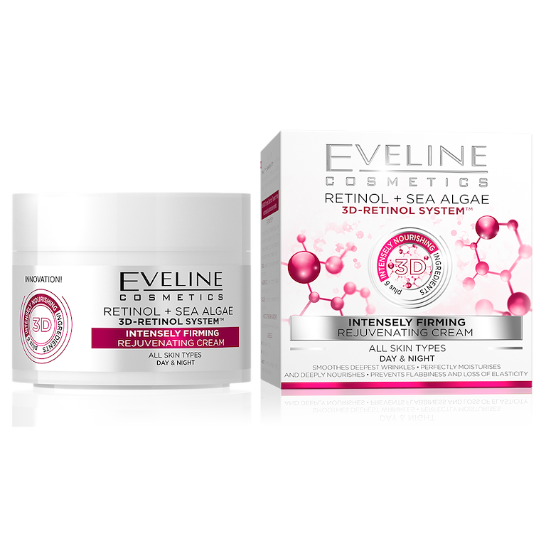 EVELINE - NATURE LINE +6 INTENZIVNA KREMA ZA UČVRŠĆIVANJE KOŽE RETINOL I MORSKE ALGE 50ML