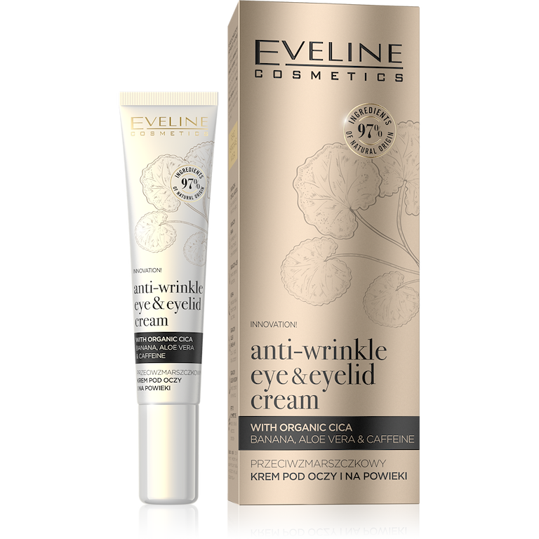 EVELINE - ORGANIC GOLD - EYE&EYELID CREAM WITH ORGANIC CICA 20ml