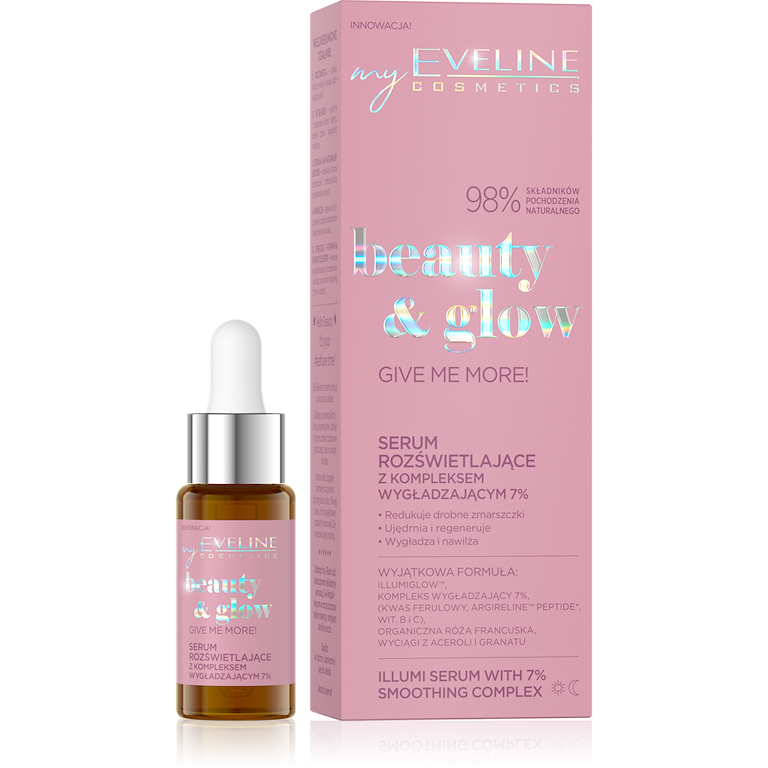EVELINE - BEAUTY & GLOW - SERUM WITH 7% SMOOTHING COMPLEX 18ml