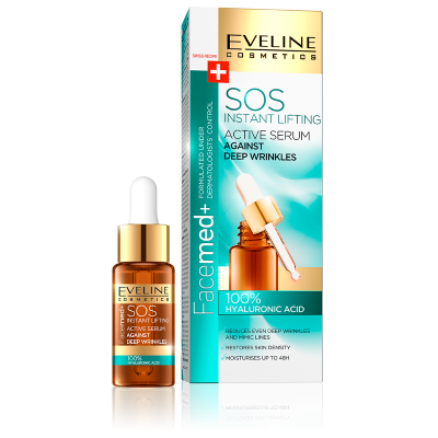 EVELINE - FACEMED+ SOS LIFTING SERUM PROTIV DUBOKIH BORA SA 100% HIJALURONSKOM KISELINOM 18ML