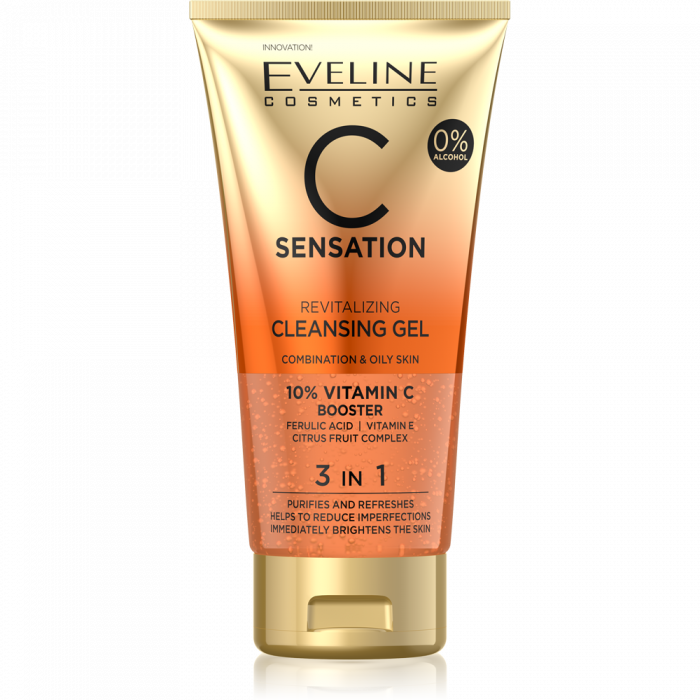 EVELINE - C SENSATION GEL ZA ČIŠĆENJE LICA 3U1 150ML