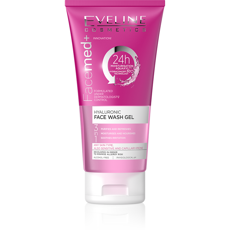 EVELINE - FACEMED HYALURONIC Face wash gel 150ml